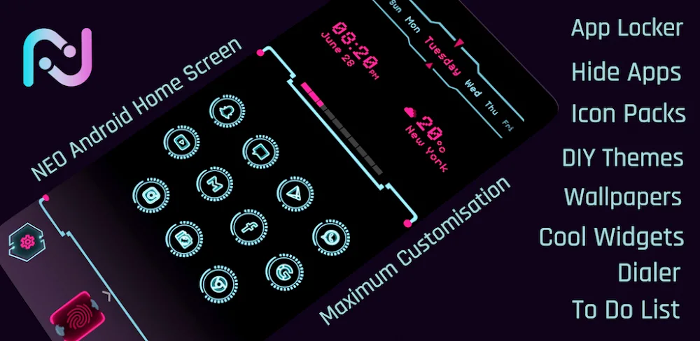 Neo Launcher Hyperion Scifi v7.3 APK (Full Version) Download