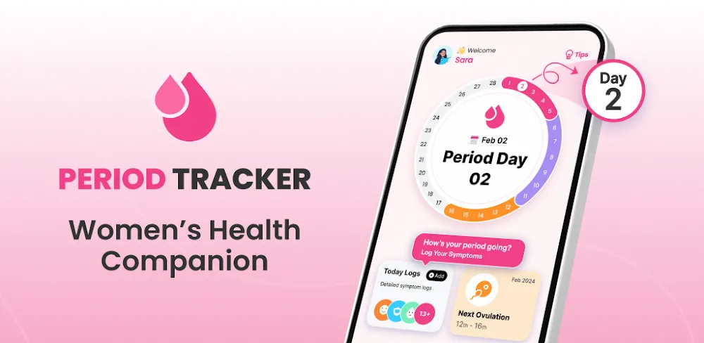 Period Tracker Ovulation Cycle v1.7.0 MOD APK (Premium Unlocked) Download