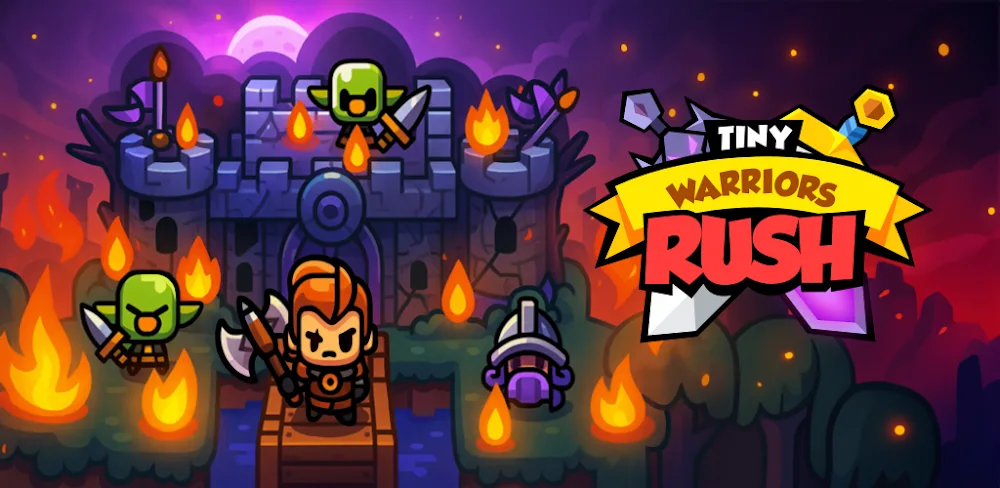 Tiny Warriors Rush v1.12.1 MOD APK (Menu, High Meat, No ADS) Download