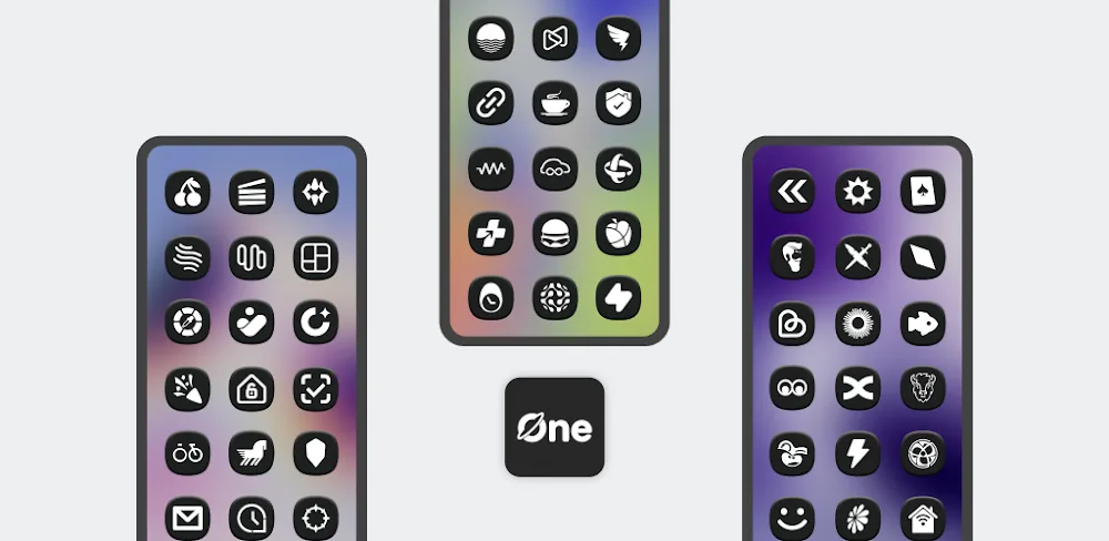 One 3D Dark Icon Pack v6.5 APK (Full Version) Download