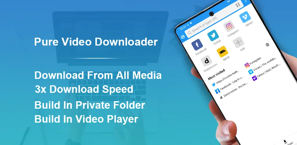 Pure All Video Downloader v3.0.37 MOD APK (Premium Unlocked) Download