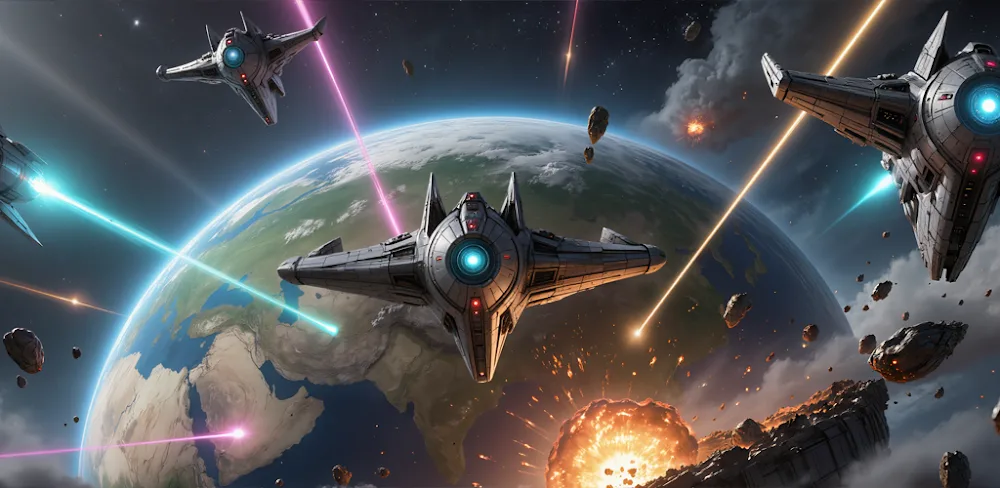 Super Space Destroyer v1.0.1 MOD APK (Menu, God Mode) Download