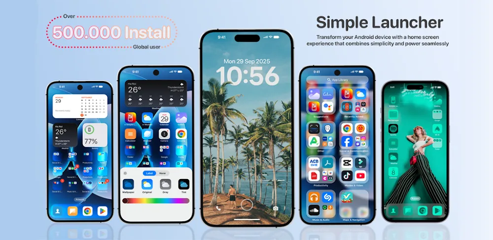Simple Launcher - Home Screen v3.1.9 MOD APK (Premium Unlocked) Download