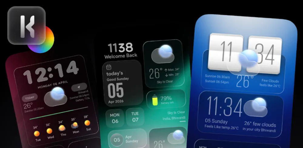 Adaptive Glass KWGT v1.0.3 APK (Full Version) Download