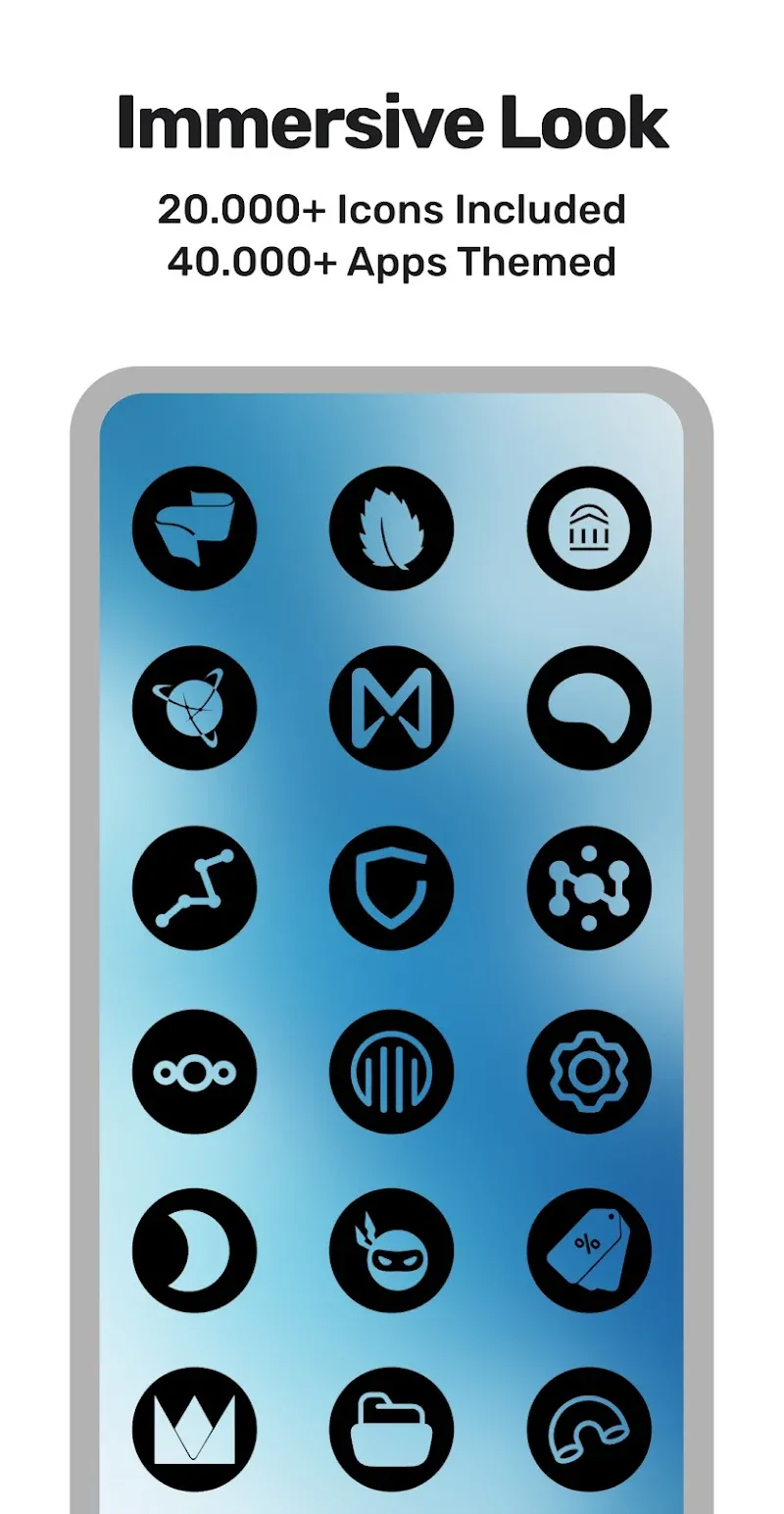 Night Void Icon Pack v6.7 APK (Full Version) Download